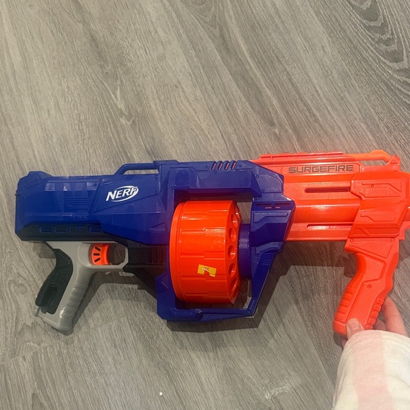 Nerf | Toys | Nerf Surgefire Blaster Vibrant Blue And Orange | Poshmark